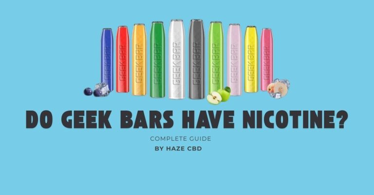 Do Geek Bars Have Nicotine? Strengths, Safety & Alternatives